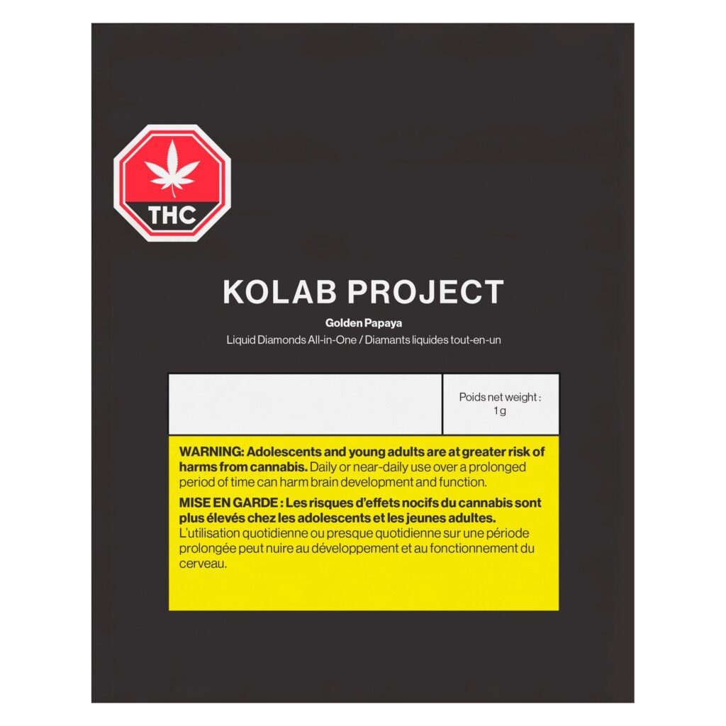 Kolab Project Golden Papaya Diamonds AIO Disposable Vape 1g | Sativa ...
